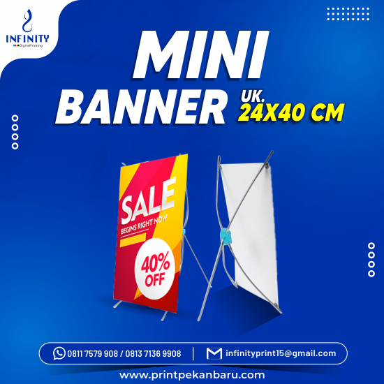 Mini X Banner Albatros 24 x 40 cm | Infinity Digital Printing