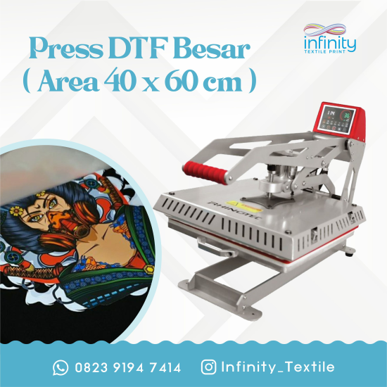 Press DTF Besar ( 40 x 60 cm) | Infinity Digital Printing